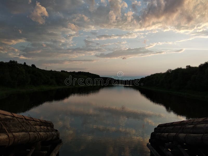 River Nitsa stock image. Image of countryside, summer - 192522291