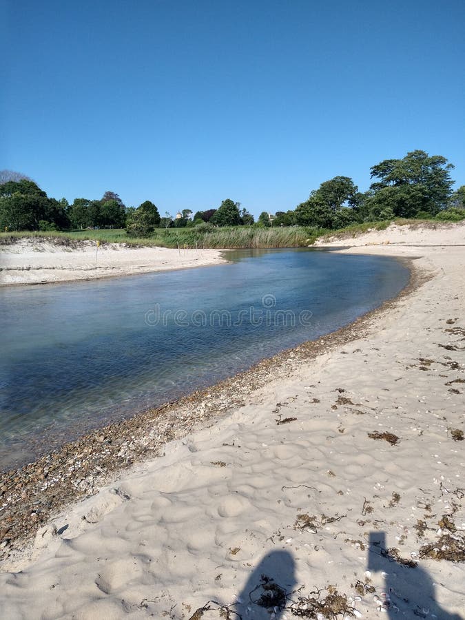 River by the beach stock image. Image of nature, cliff - 226196605