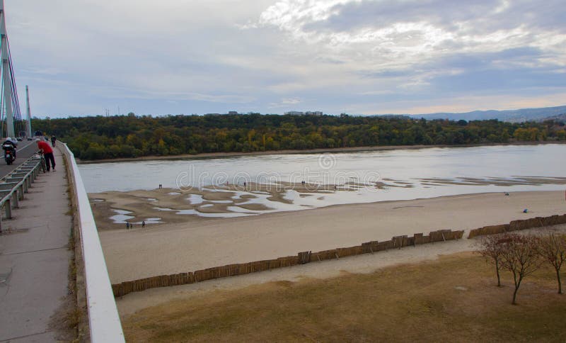The River Beach from the Bridge Editorial Stock Photo - Image of iconic ...