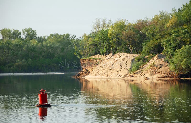 River beacon stock image. Image of sand, morning, river - 6400841