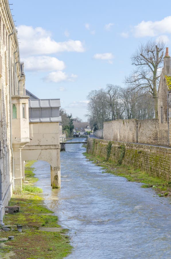 River in Beaune, Burgundy, France Stock Photo - Image of color, dijon ...