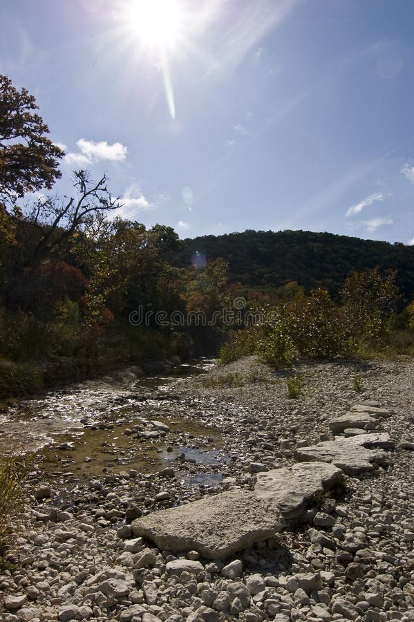 River Bed stock photo. Image of trees, nature, hill, creek - 12907924