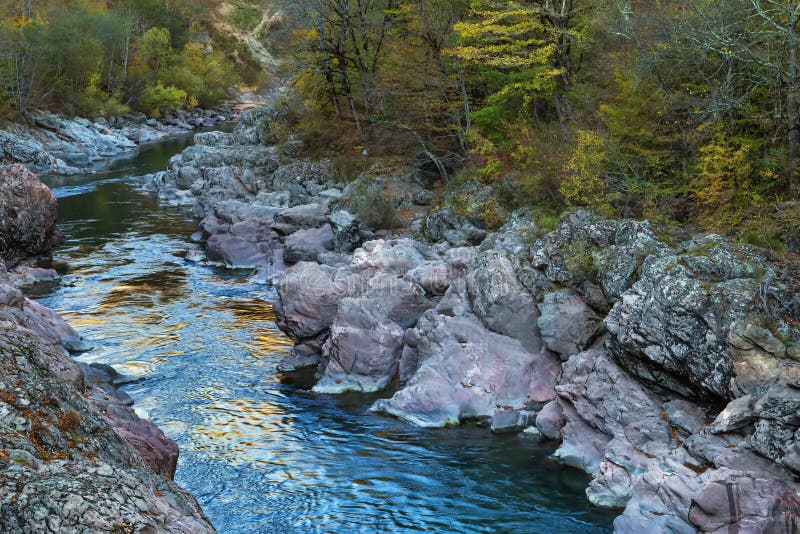 River Belaya, Adygea, Russia Stock Image - Image of excursion, rock ...