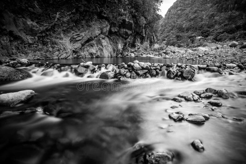 River in Black and White stock photo. Image of voyage - 86099024