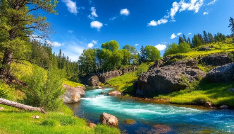 River with a blue color stock photo. Image of tourism - 350094624