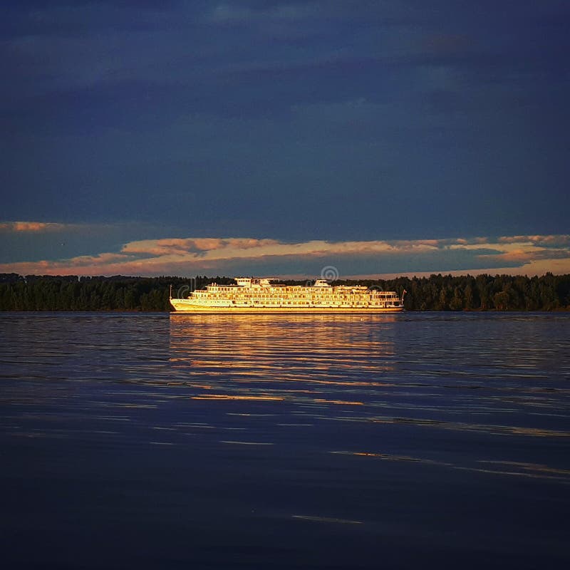 River boat stock image. Image of river, skies, riverside - 126989687