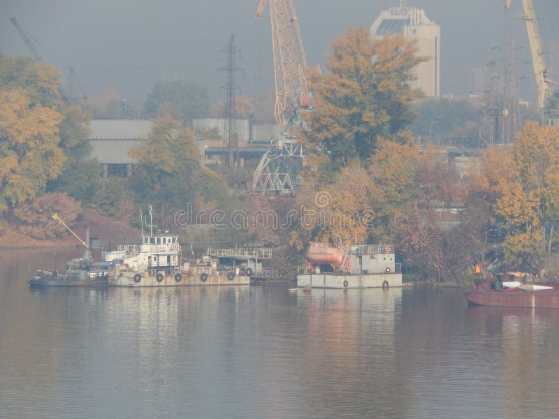 River Boats in the Details and Elements Stock Image - Image of cold ...