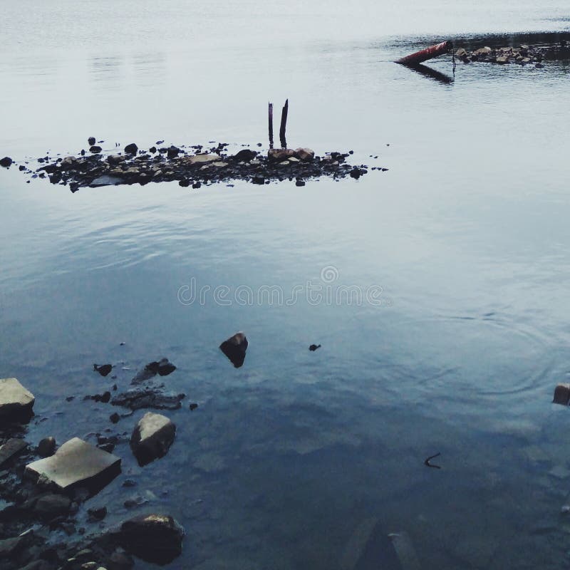 River bottom stock image. Image of water, bottom, rocks - 104760121