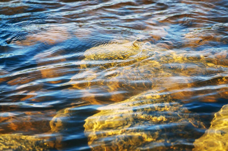 Underwater Riverbed Rocks In A River Stock Image - Image of nature ...