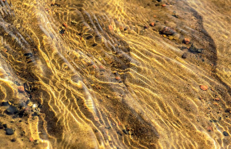 River Bottom Texture on a Sunny July Day Stock Photo - Image of clean ...