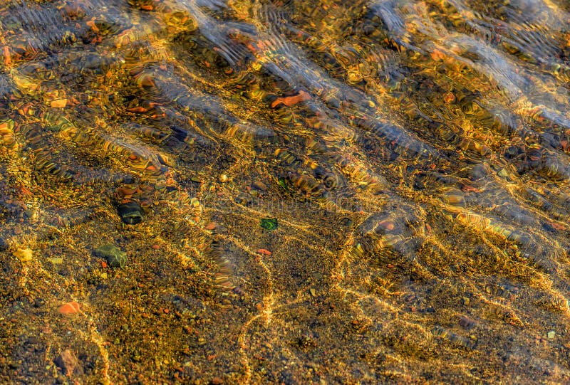 River Bottom Texture on a Sunny July Day Stock Photo - Image of shore ...