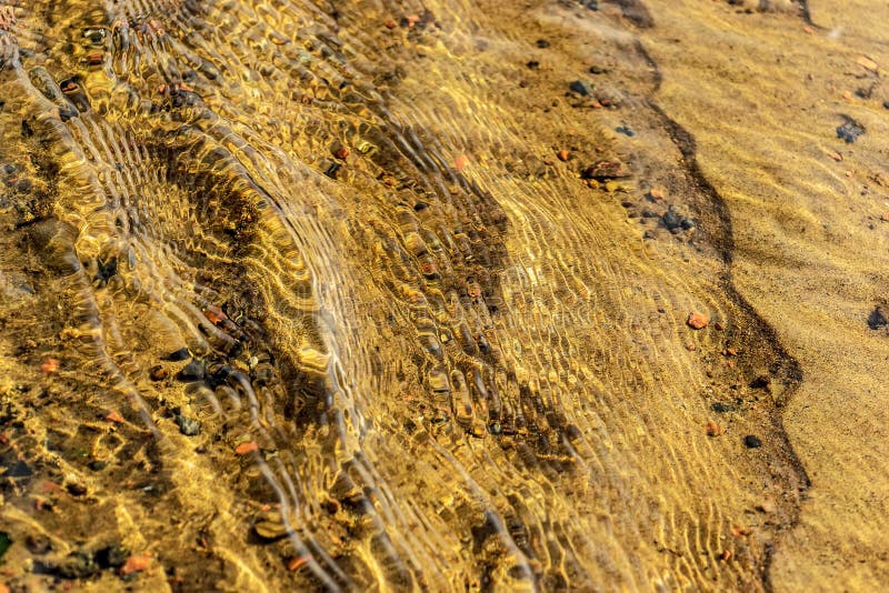 River Bottom Texture on a Sunny July Day Stock Image - Image of blue ...