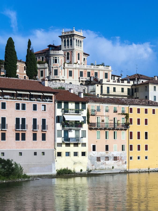 Basano Del Grappa and Buildings, Italy Stock Image - Image of bassano ...