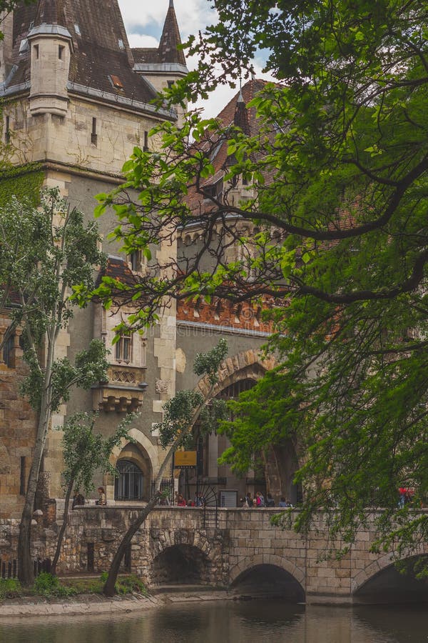 River Bridge in Medieval Castle Stock Image - Image of hungarian ...