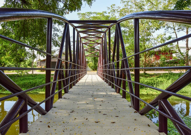 à¸´River Bridge stock photo. Image of green, bridge, tranquility - 47109026
