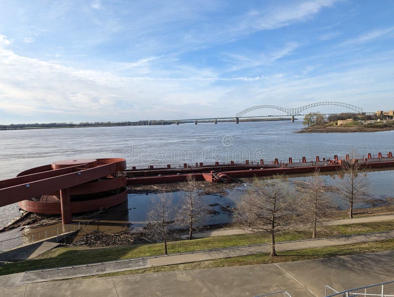River bridge pier stock photo. Image of shore, reflection - 272724944