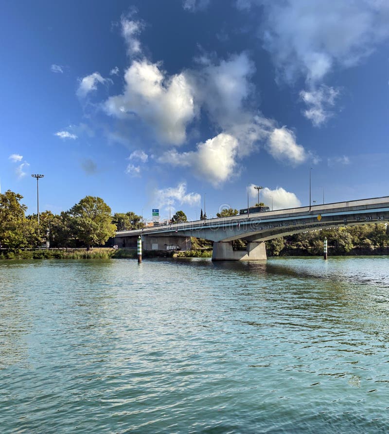 River with bridge stock image. Image of light, glow - 212601707