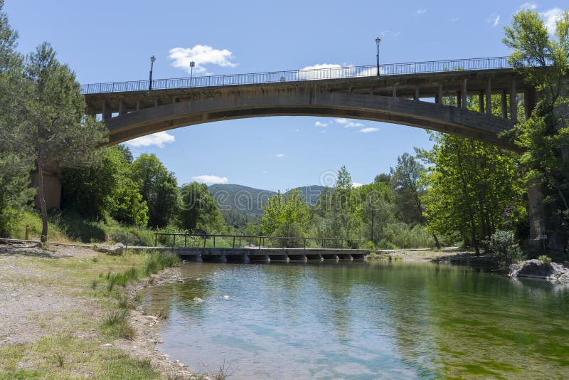 River and bridge. stock image. Image of recreation, area - 56845261