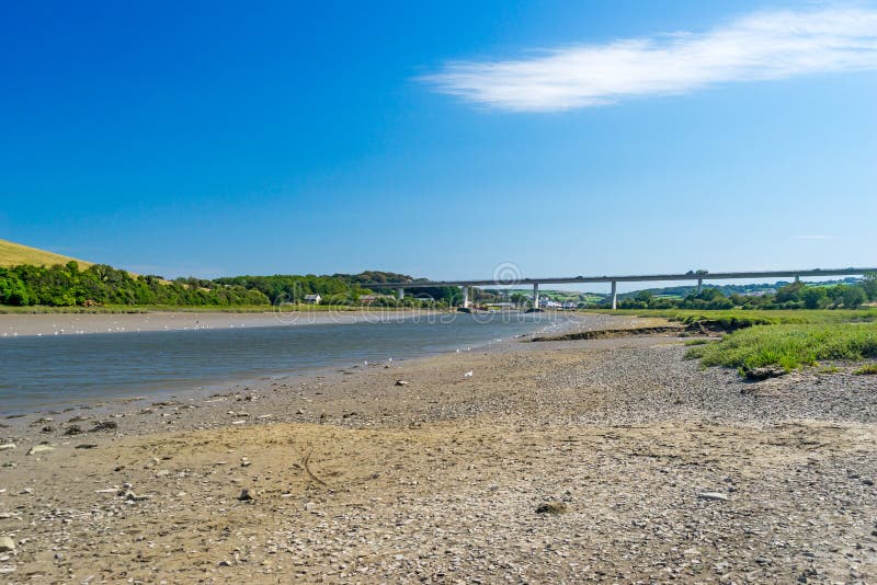 River Camel from the Camel Trail Cornwall England UK Stock Photo ...
