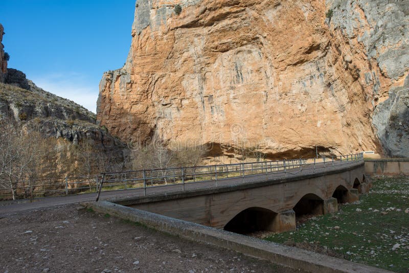River Canyon Mesa and Jaraba Monastery Stock Image - Image of nature ...