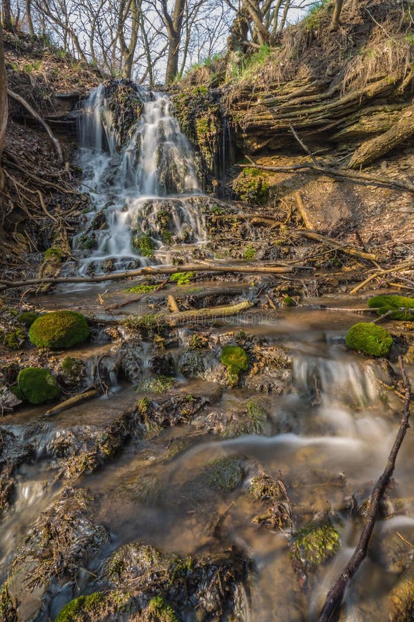 Cascade in big canyon, stock image. Image of nature, extreme - 29485995