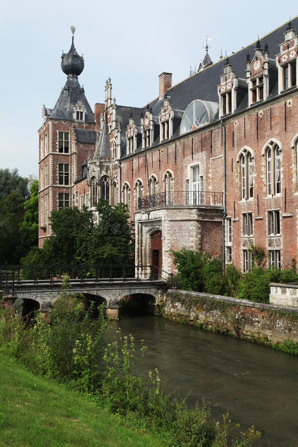 River castle stock photo. Image of flanders, castle, beautiful - 26296932