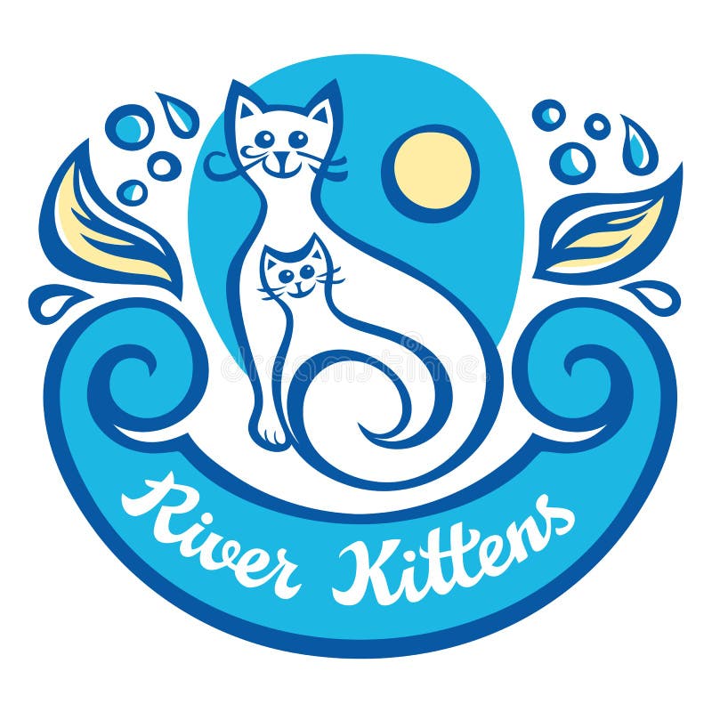 River cats. stock illustration. Illustration of darling - 56999433