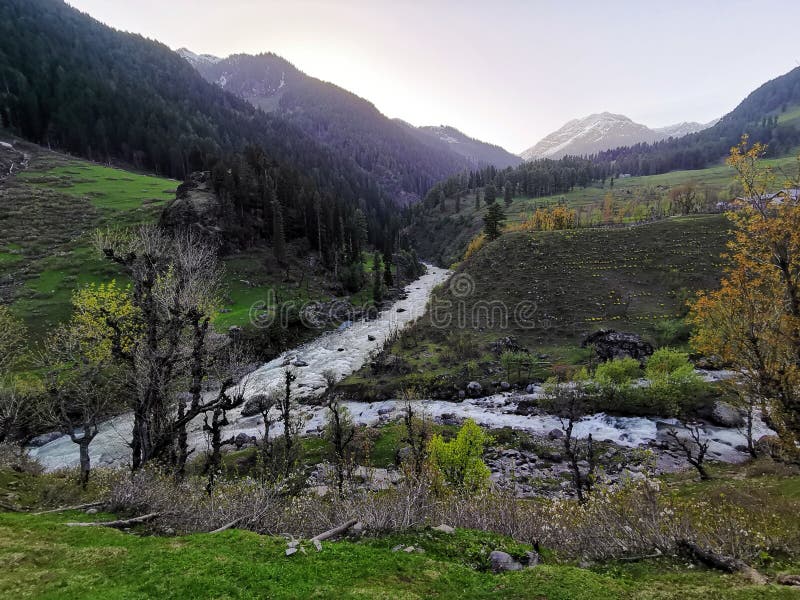 The River Caused by the Melting of Snow. Stock Photo - Image of ...