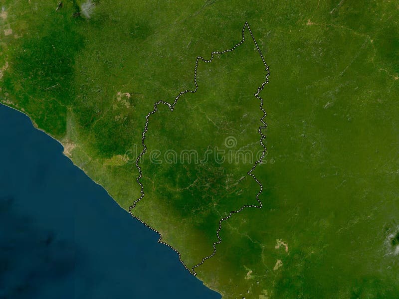 River Cess, Liberia. Low-res Satellite. No Legend Stock Illustration ...