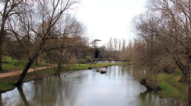 River Cherwell in Oxford, Great Britain Stock Photo - Image of trails ...