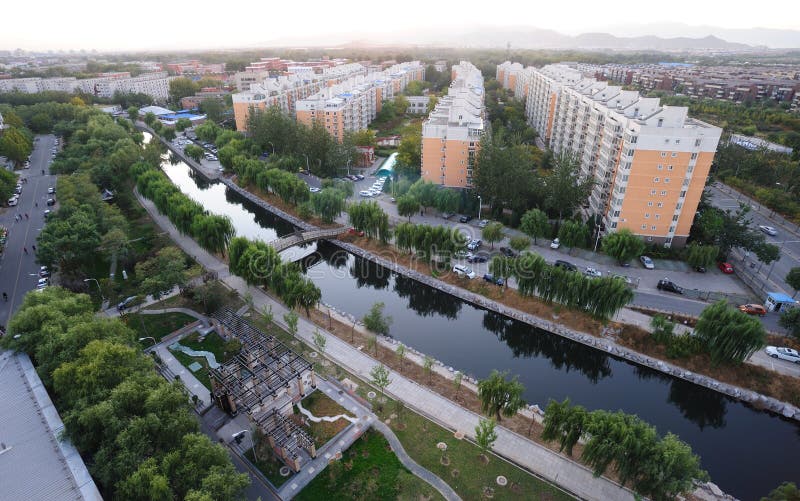 River in city stock image. Image of urban, architecture - 21735597