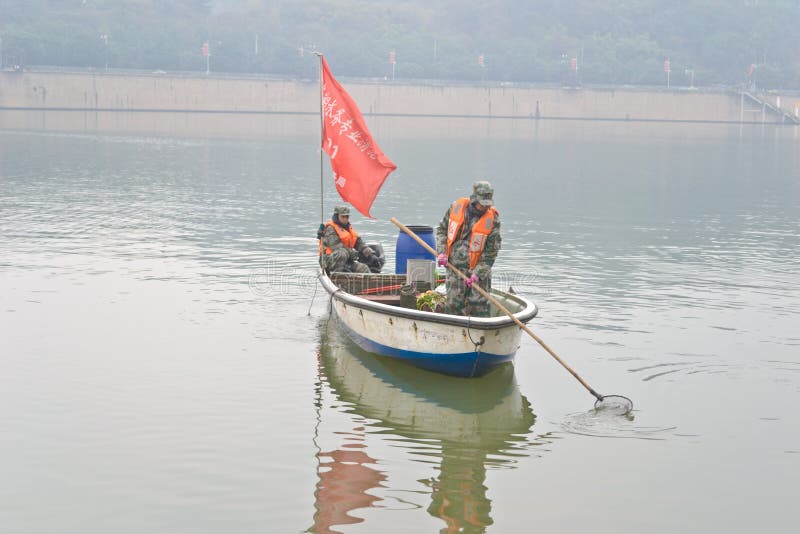 River cleaner editorial photo. Image of salvage, city - 23269781