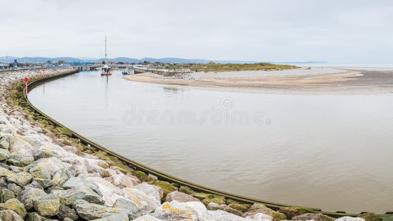 River Clwyd entering Rhyl stock image. Image of industry - 343055329