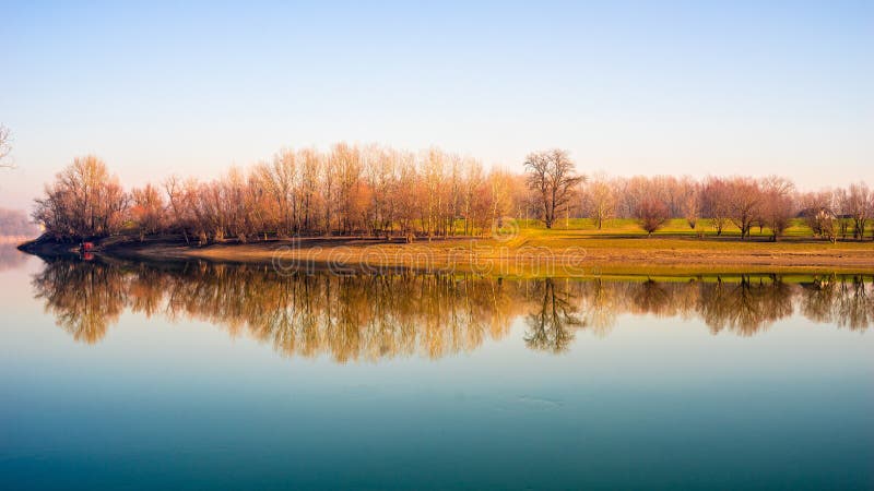 River coast reflection stock photo. Image of wood, nature - 82249162