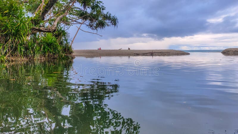 A River Connected To the Open Sea Stock Image - Image of water, coast ...