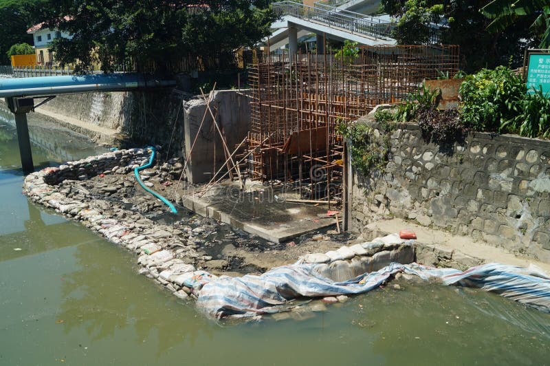 River control project stock image. Image of baoan, urban - 59871485