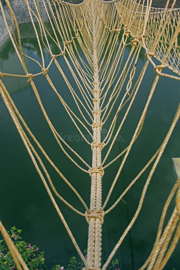 River Crossing, Rope Way stock image. Image of forest - 31434437