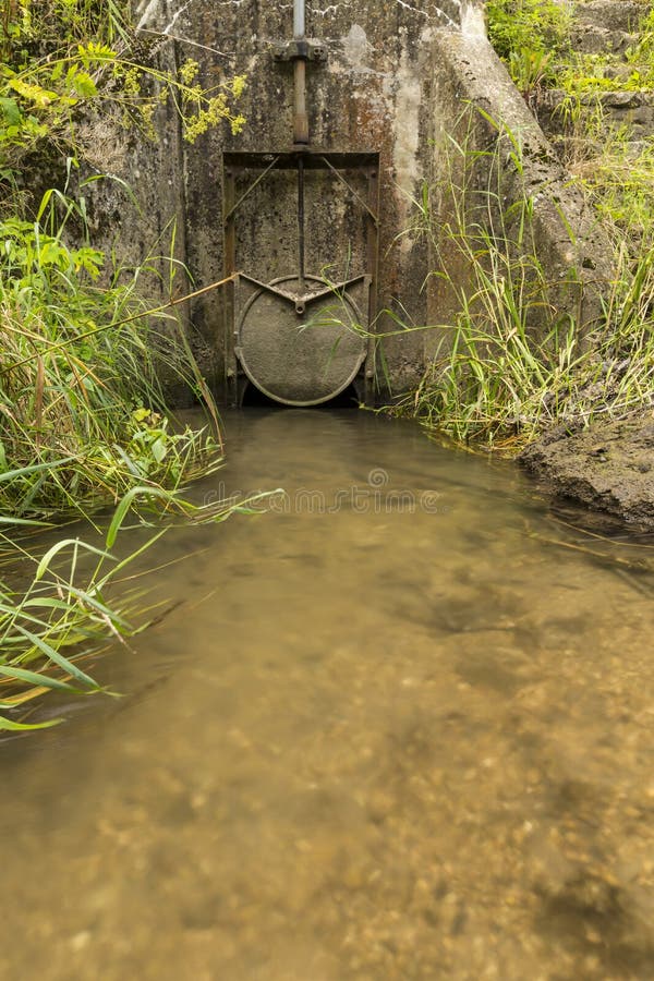 River Culvert Dam stock photo. Image of water, culvert - 76423428