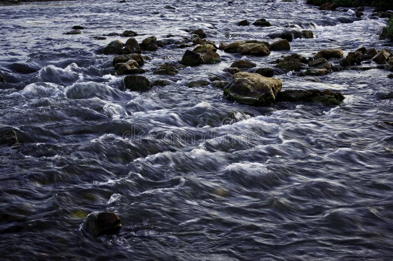 The river current at dawn stock photo. Image of pure - 201986382