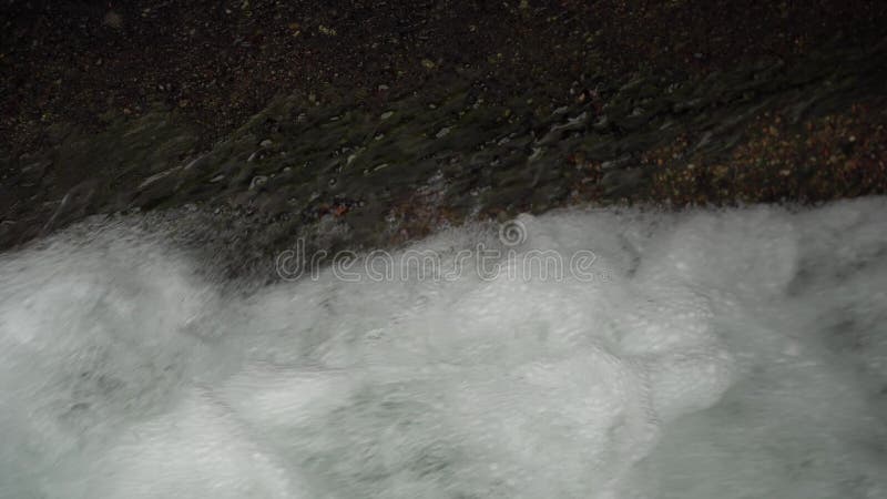 Flowing and Splashing Water in Cold River Stock Footage - Video of cool ...