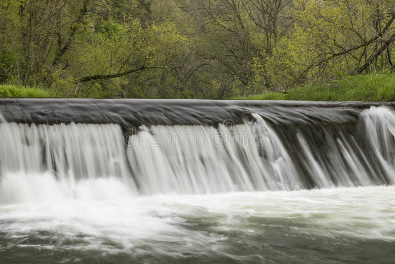 SPRING RIVER DAM stock photo. Image of tree, clear, bloom - 50876124
