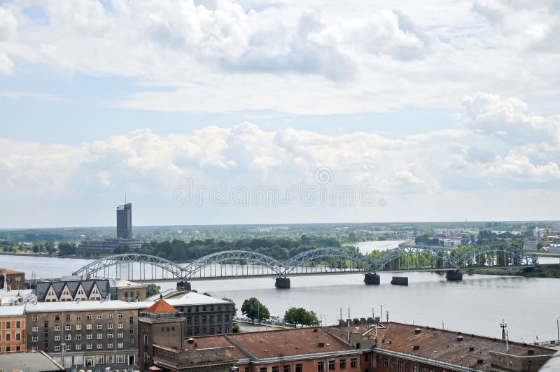 Daugava river in Riga stock image. Image of travel, nordic - 49510565
