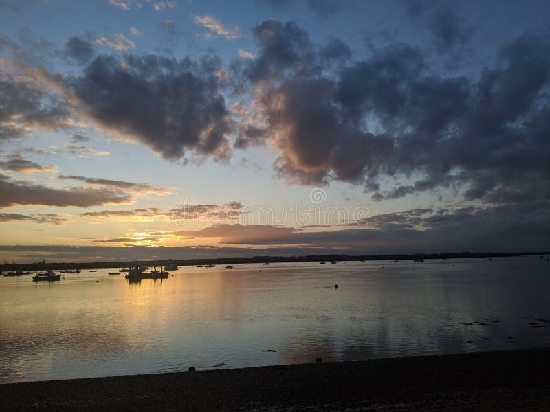 River Deben, Suffolk stock photo. Image of sunset, deben - 175821322