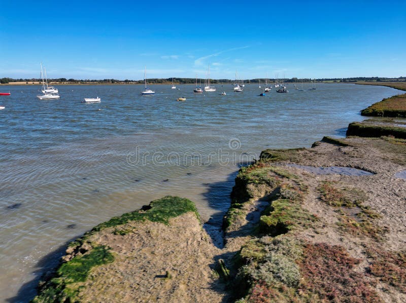 River Deben at Waldringfield Stock Image - Image of high, blue: 261634405