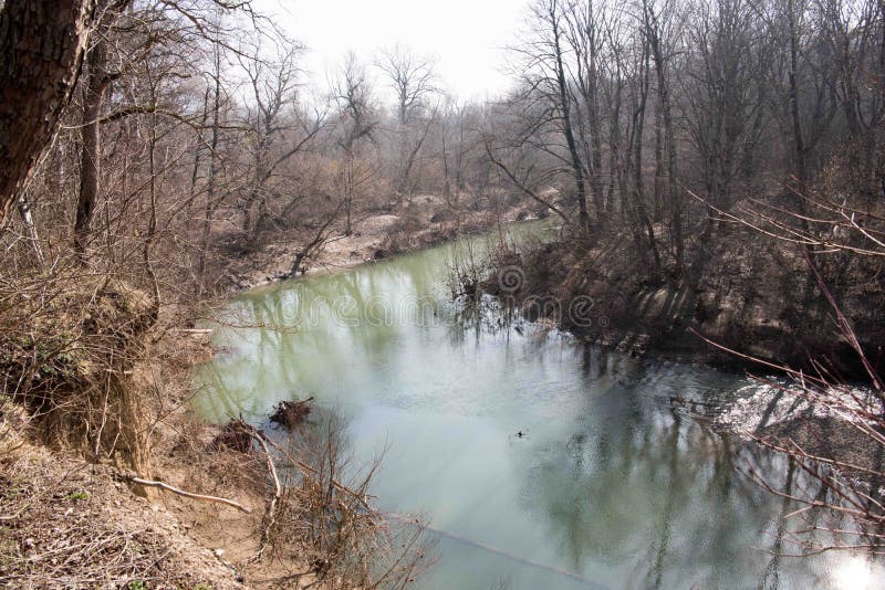 River Deep in Mountain Forest. Mountain River Flowing through the Green ...