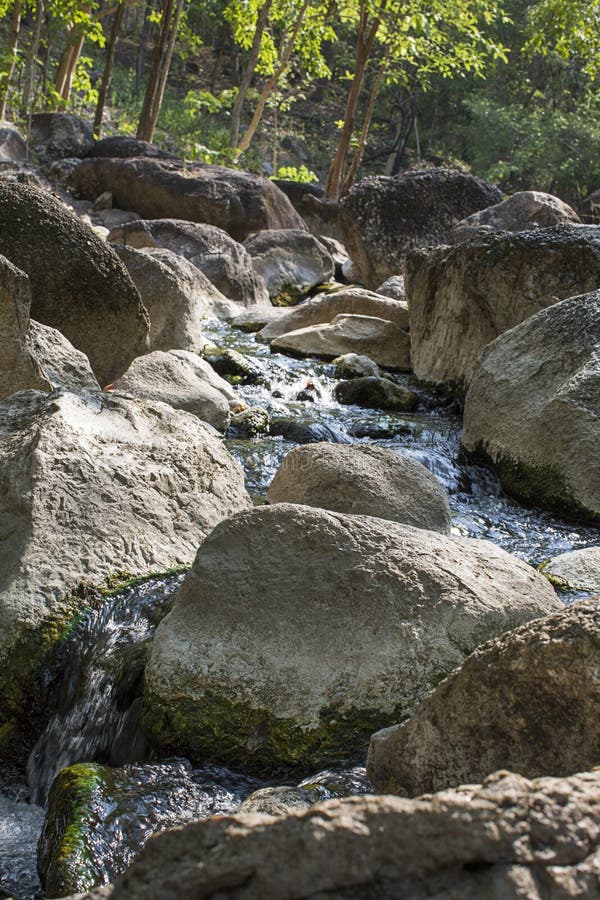 River Deep in Mountain Forest Stock Image - Image of natural, landscape ...