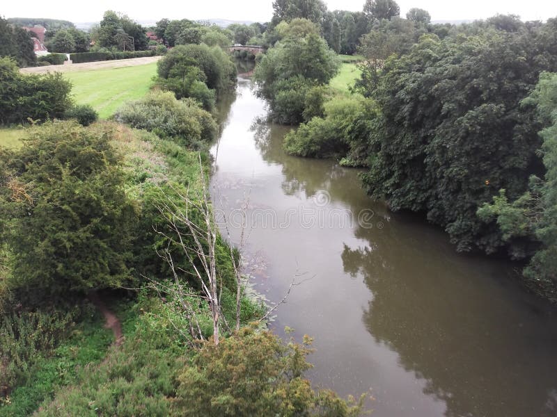 River Derwent Flowing through Stamford Bridge Stock Image - Image of ...
