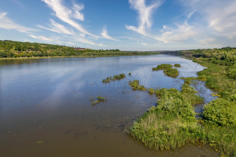 River Dniester Landscape in Ukraine Stock Image - Image of river ...