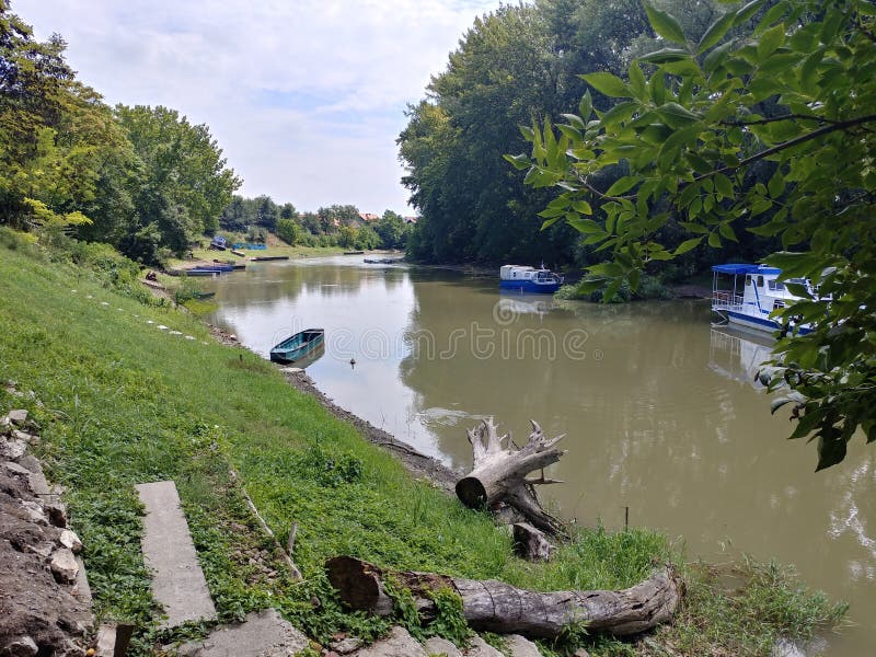 River dock with stairs stock photo. Image of stairs - 187407946