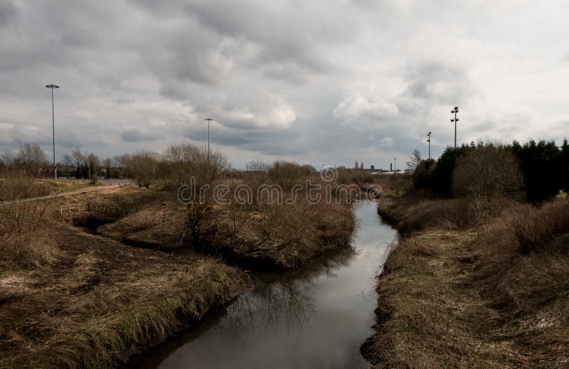 The River Douglas, Wigan stock image. Image of waterway - 113562211